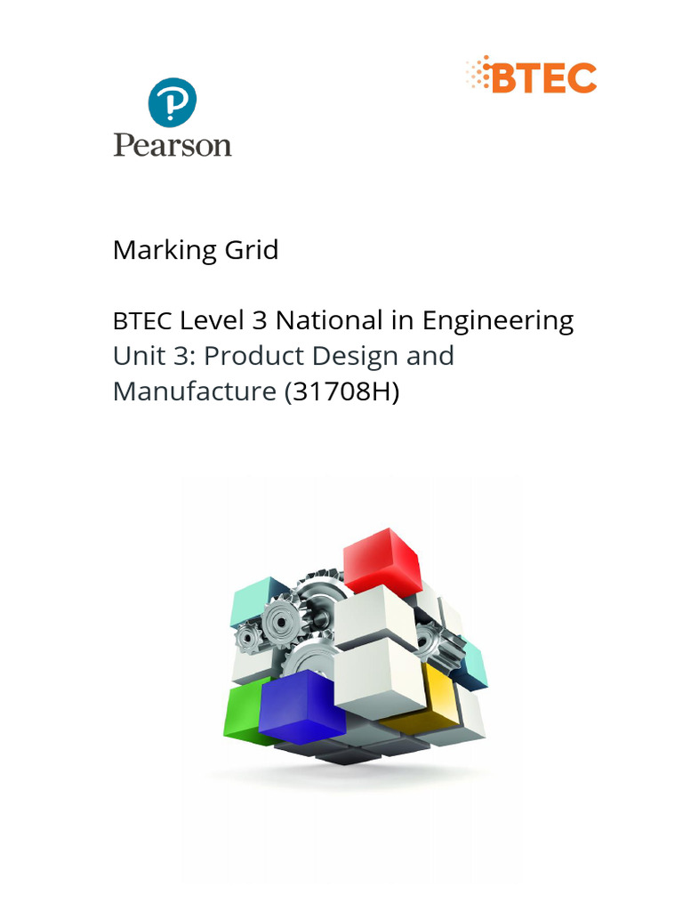 31708h Unit3 Marking Grid Blank | PDF | Cognition
