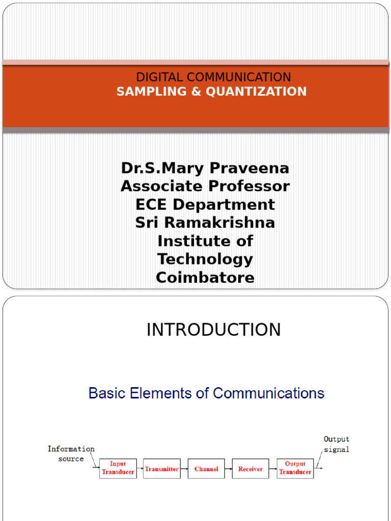Sampling & Quantization | PDF | Sampling (Signal Processing) | Signal ...