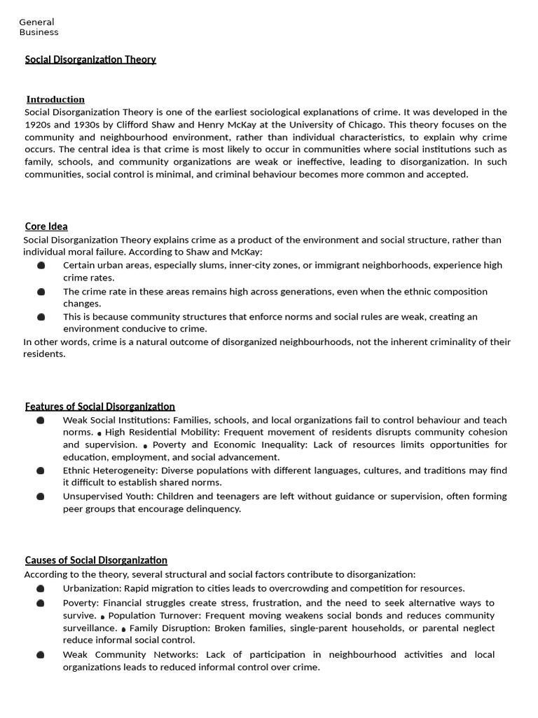 Social Disorganization & Differential Reinforcement Theory_from ...