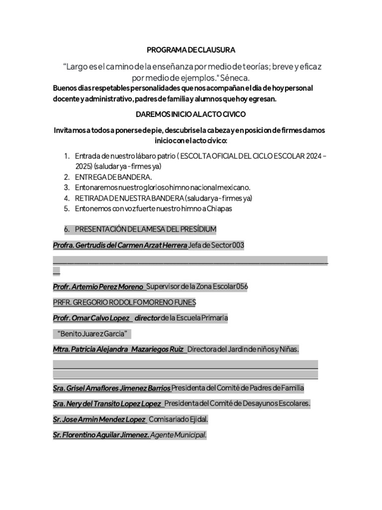 PROGRAMA_DE_CLAUSURA_BENITO_JUAREZ2.0 | PDF | Enseñando