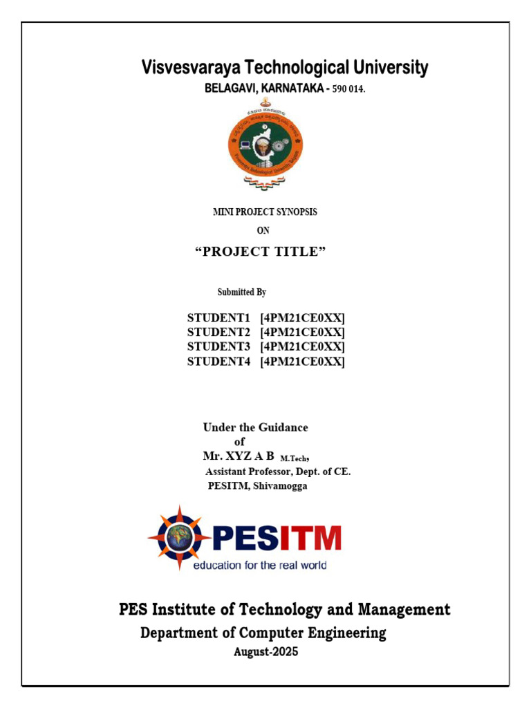 Mini Project Synopsis Format | PDF | Databases | Computing