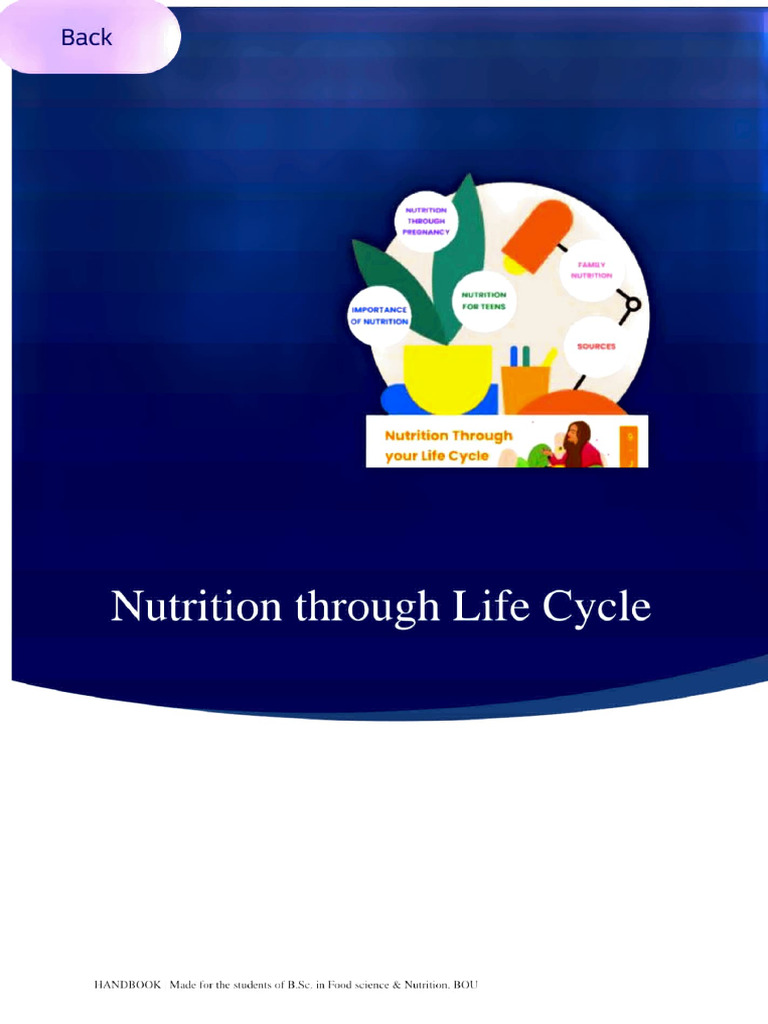 Nutritional Through Life Cycle | PDF