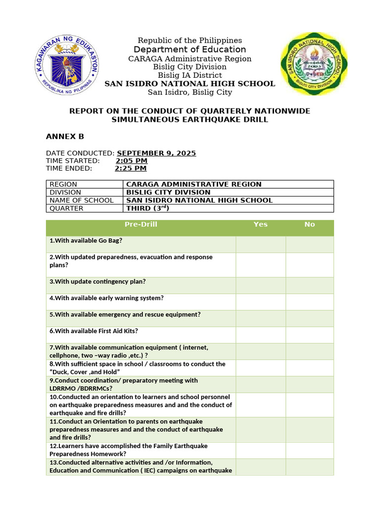 Nsed Report 3rd 2025 | PDF