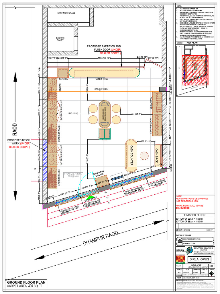 Birla Opus - Astha Cement Store at Meerut-Fixture Layout-Fixture Layout ...