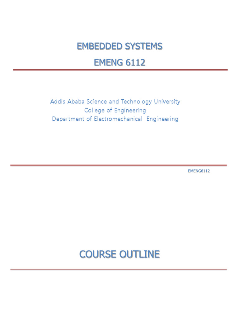 Chapter 1 | PDF | Embedded System | Central Processing Unit