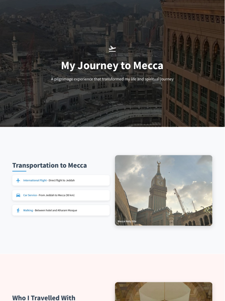 My Journey to Mecca (1) | PDF