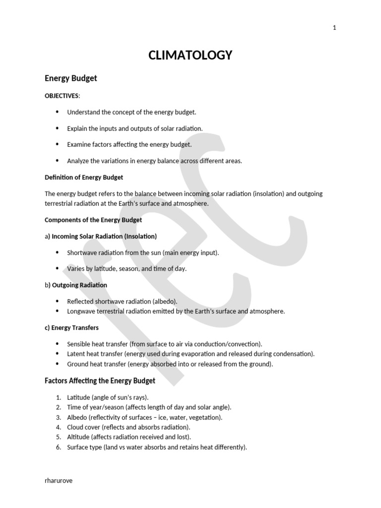 Atm Weather Phenomena A Level Notes | PDF | Atmosphere Of Earth ...