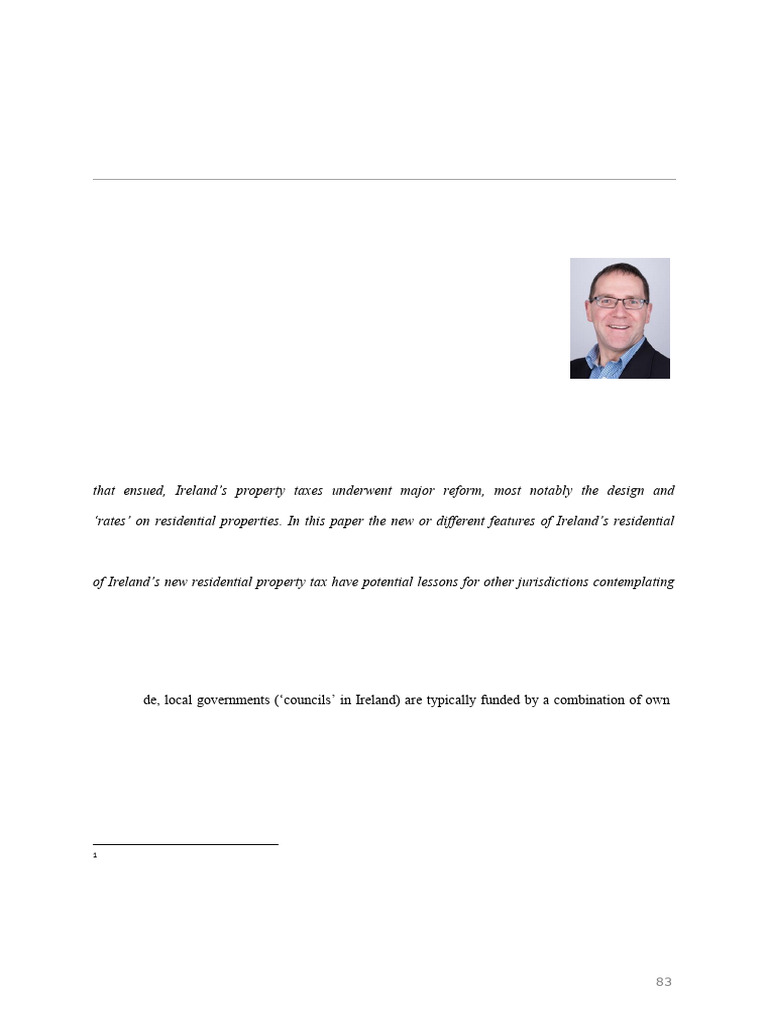 Designing and Implementing A Local Residential Property Tax From ...