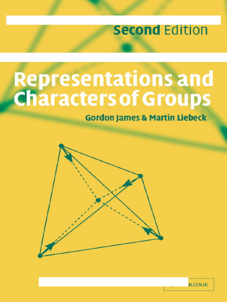 Representations and Characters of Groups (2nd Edition) James PDF | PDF ...
