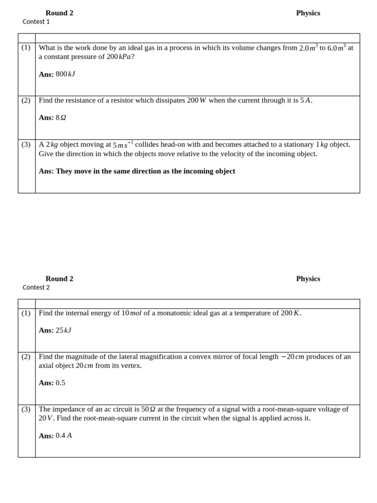 Speed Race Physics 2021 | PDF | Force | Gases
