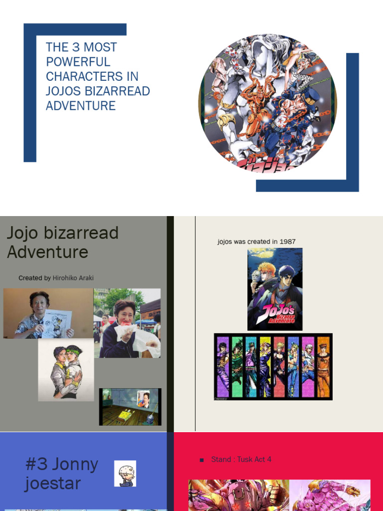 The 3 Most Powerful Characters in Jojos Bizarread | PDF