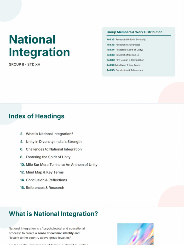 National Integration Pastel | PDF