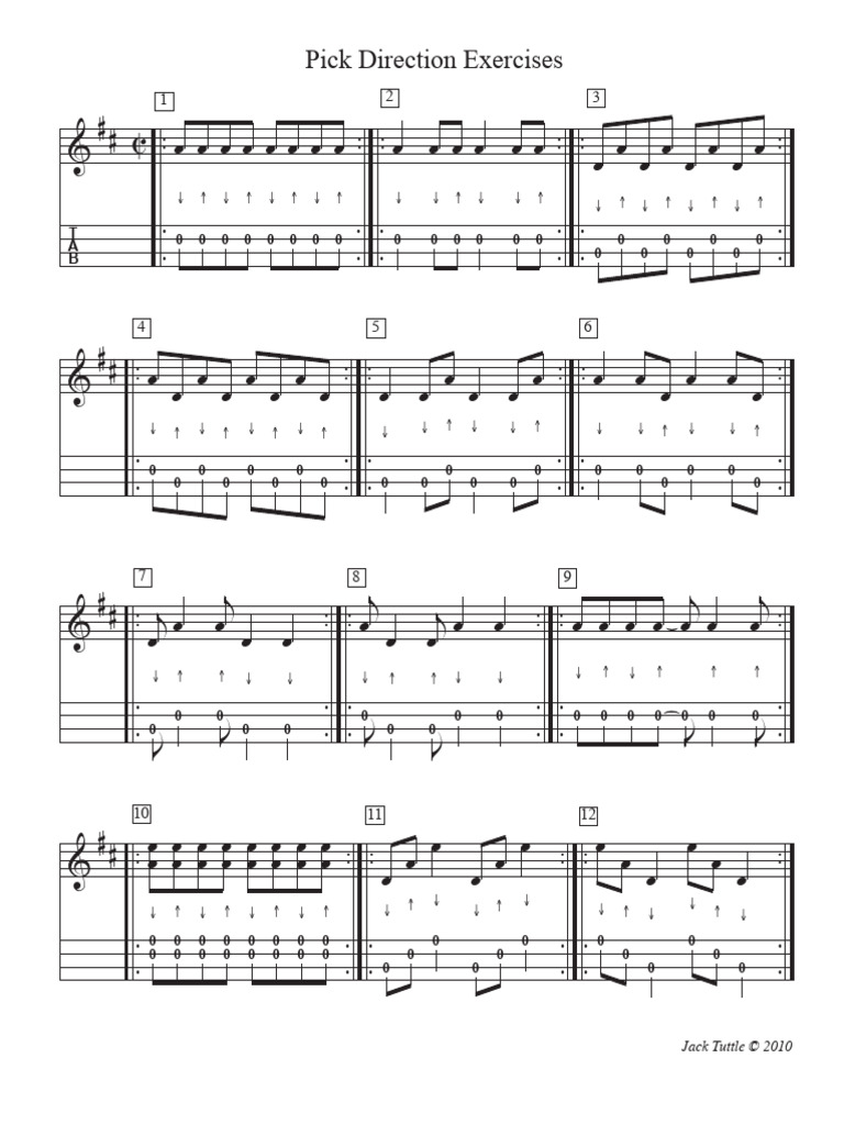 Mandolin Pick Exercises | PDF