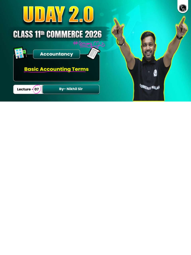 PW Notes Format of Accounting Equation of India and The | PDF