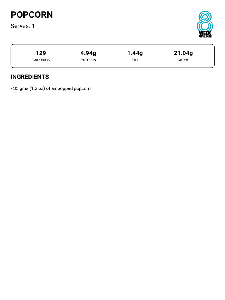 Popcorn | PDF