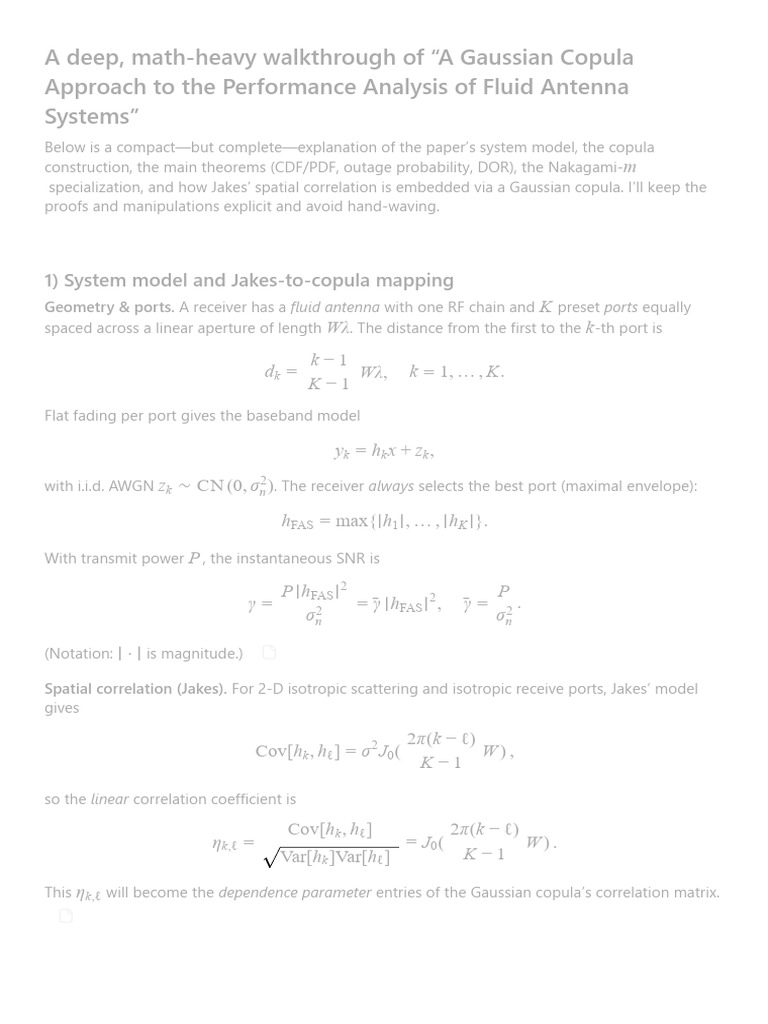 Gaussian Copula in FAS | PDF | Normal Distribution | Applied Mathematics