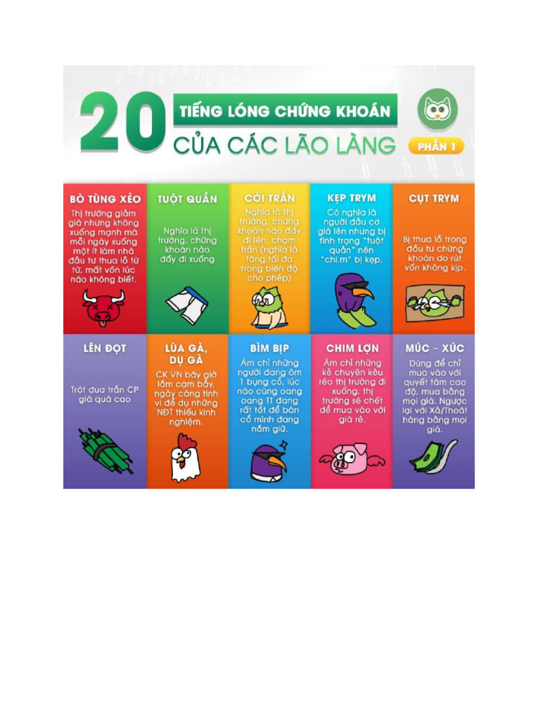 20 “TIẾNG LÓNG” CHỨNG KHOÁN CỦA CÁC LÃO LÀNG (PHẦN 1) | PDF
