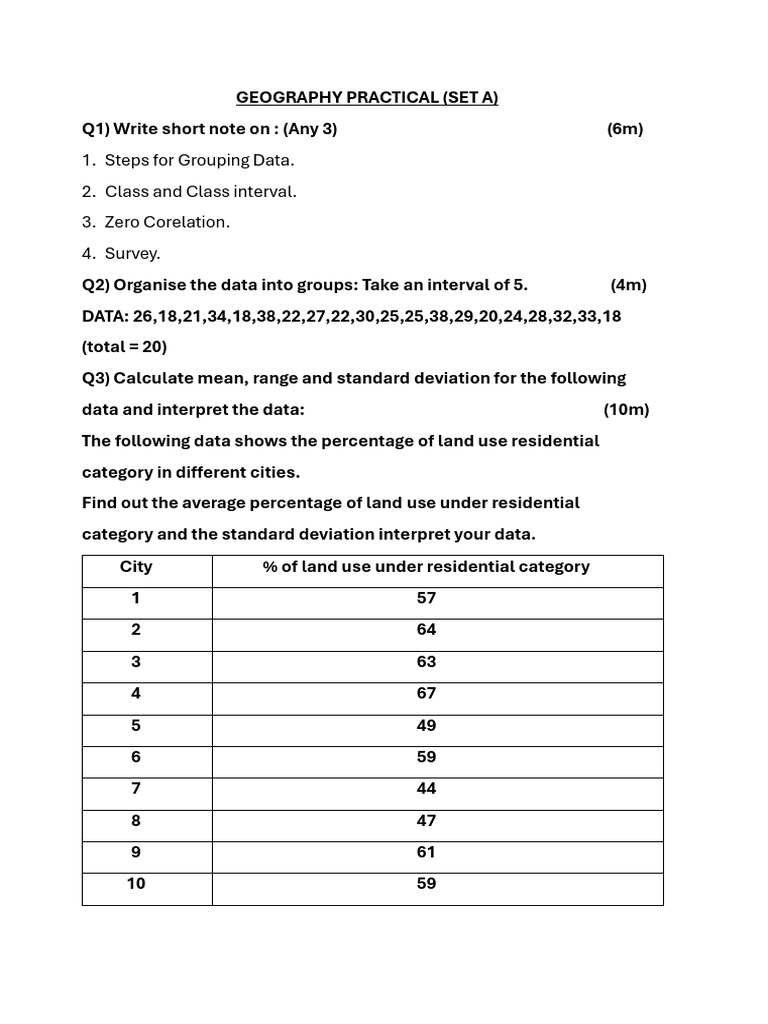 Geography Practical 12th | PDF