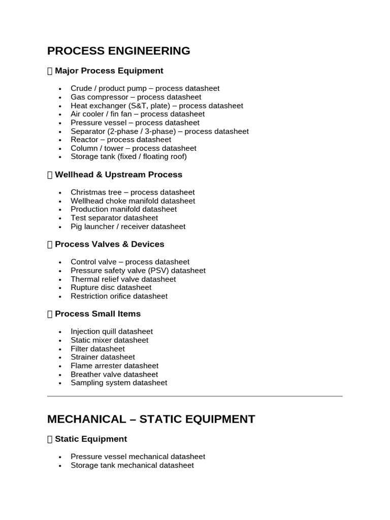 Types of Datasheets and Standards | PDF | Valve | Pump