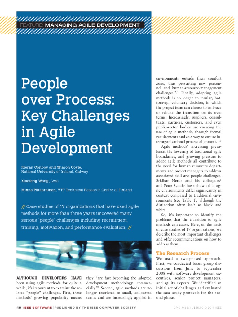 People Over Process: Key Challenges in Agile Development | PDF | Agile ...