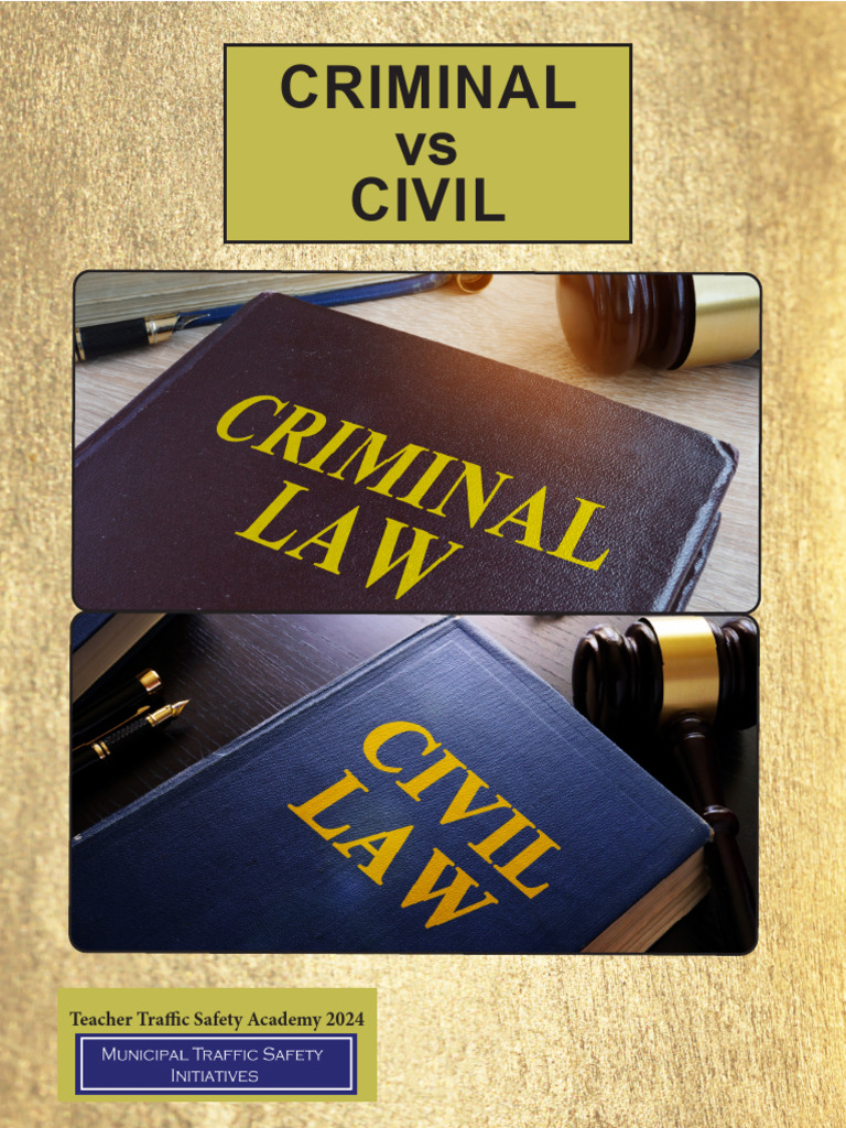 Criminal vs. Civil Lesson Final | PDF | Burden Of Proof (Law) | Lawsuit