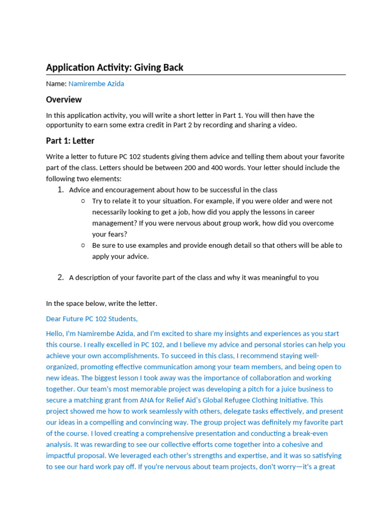 ZUZU_Giving-Back | PDF | Social Psychology