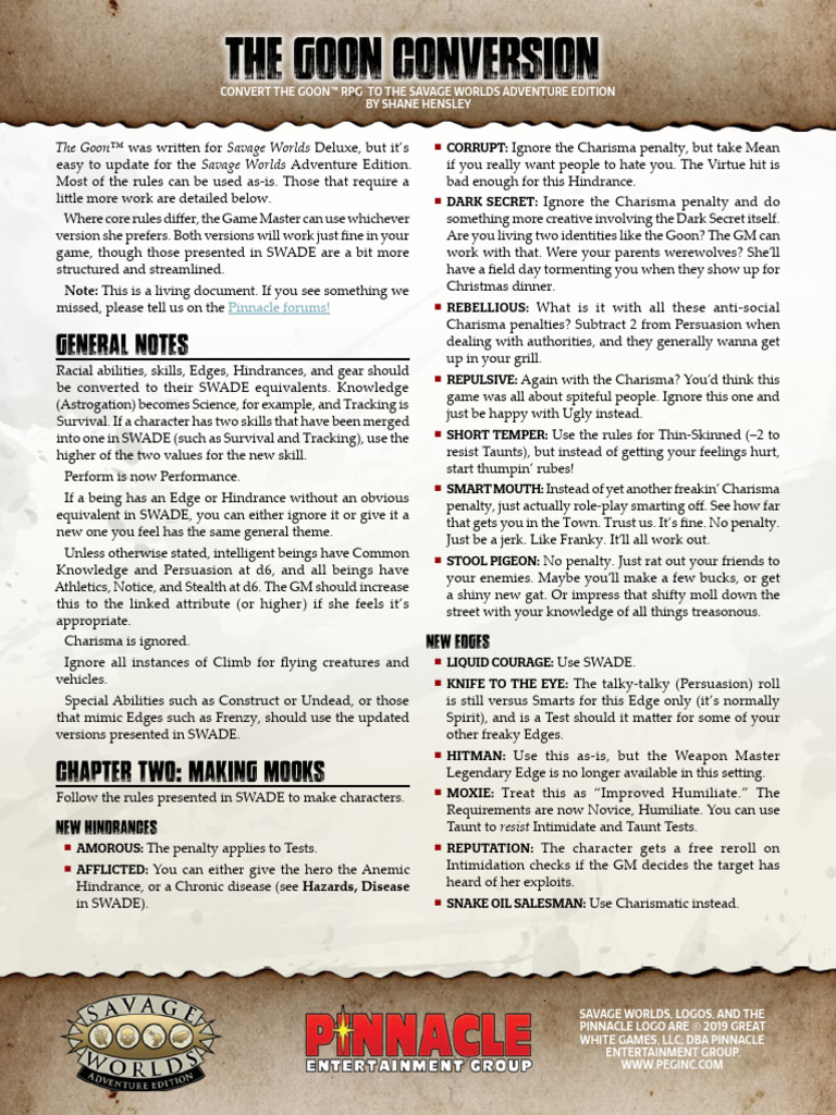 The Goon Conversion | PDF