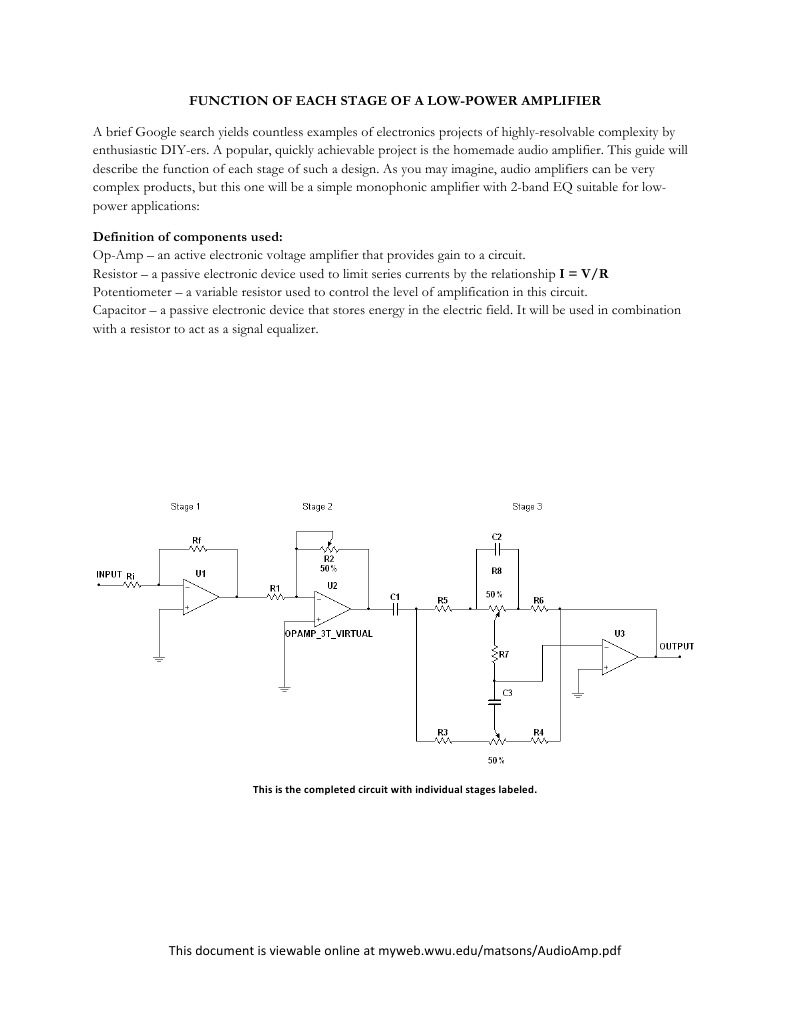 Audio Amp | PDF | Equalization (Audio) | Amplifier
