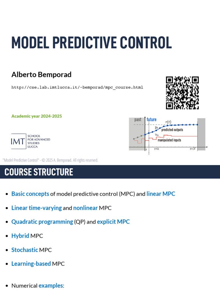 1 Linear Mpc | PDF | Applied Mathematics
