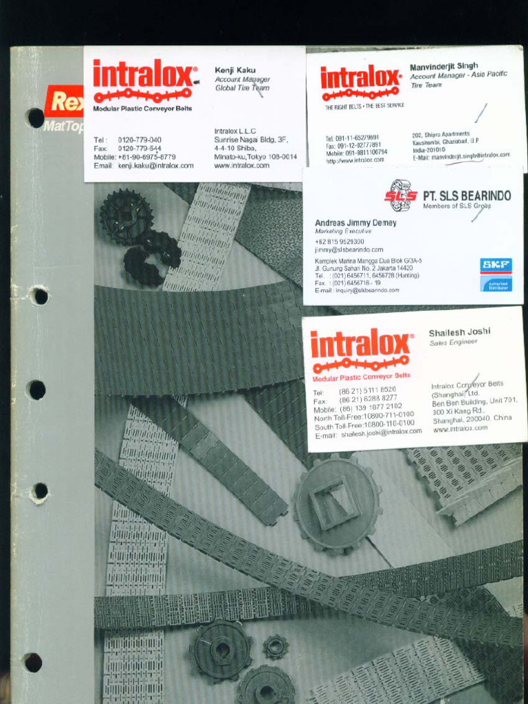 Intralox Rantai MatTop Brochure | PDF