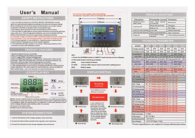 Scc 30a Pwm Lcd i En | PDF