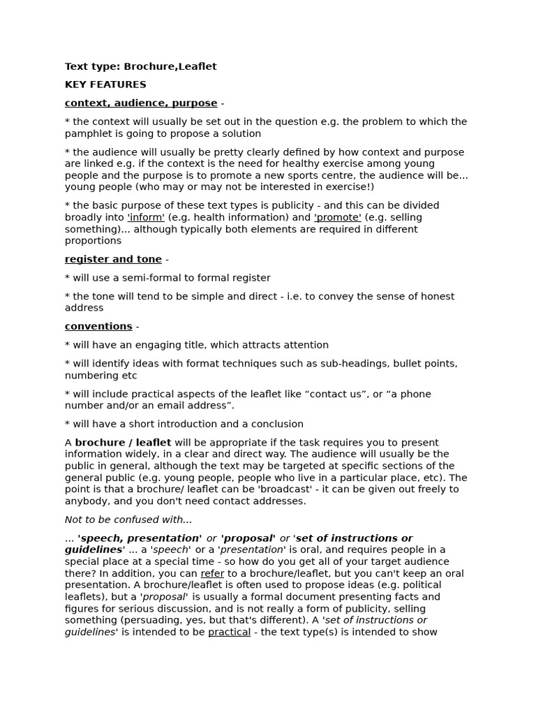 Brochure&Leaflet Handout | PDF | Human Communication | Communication