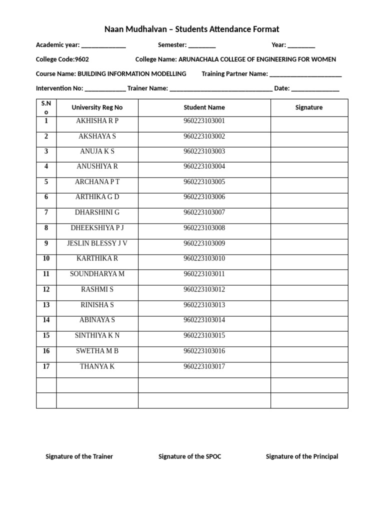Attendance Format (1) (1) | PDF