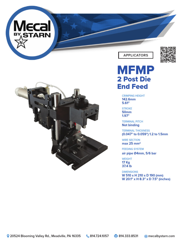 MECAL 2025 Spec Sheet MFMP | PDF