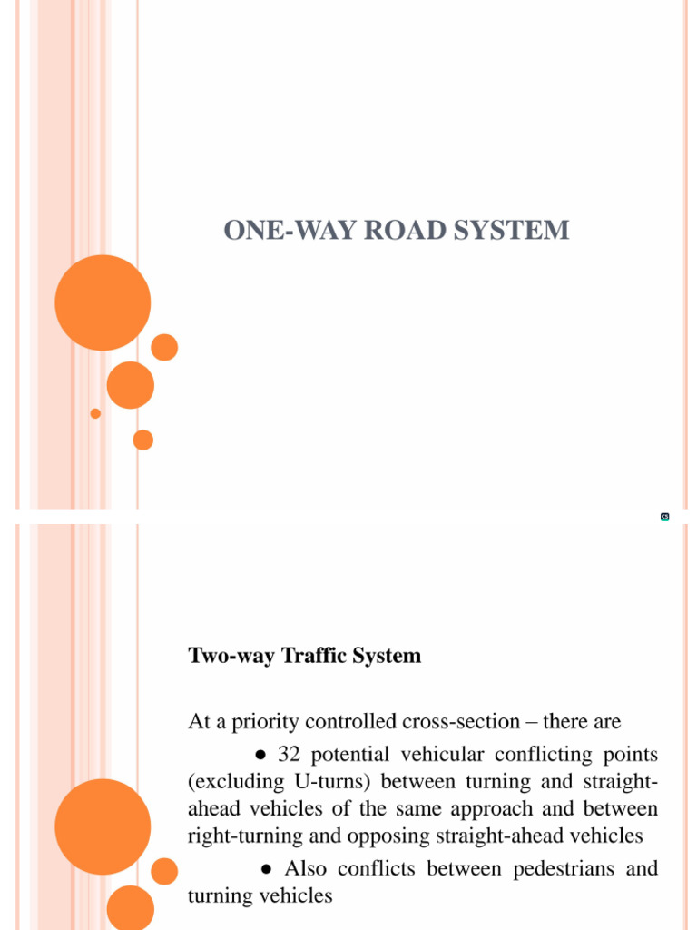 One-Way Road System | PDF
