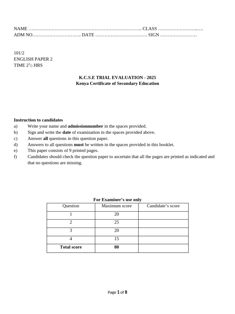 Eastern Cluster 2024 Eng P2 Que | PDF | Major Depressive Disorder ...