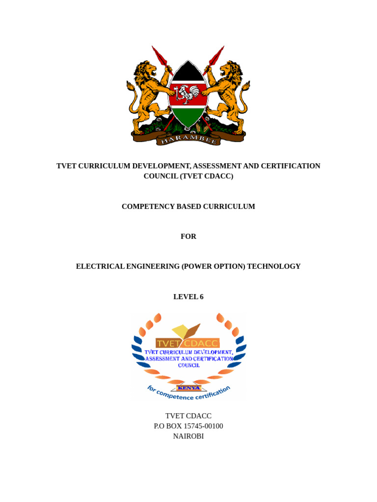 CU Electrical Engineering Level 6 (Power Option) | PDF ...