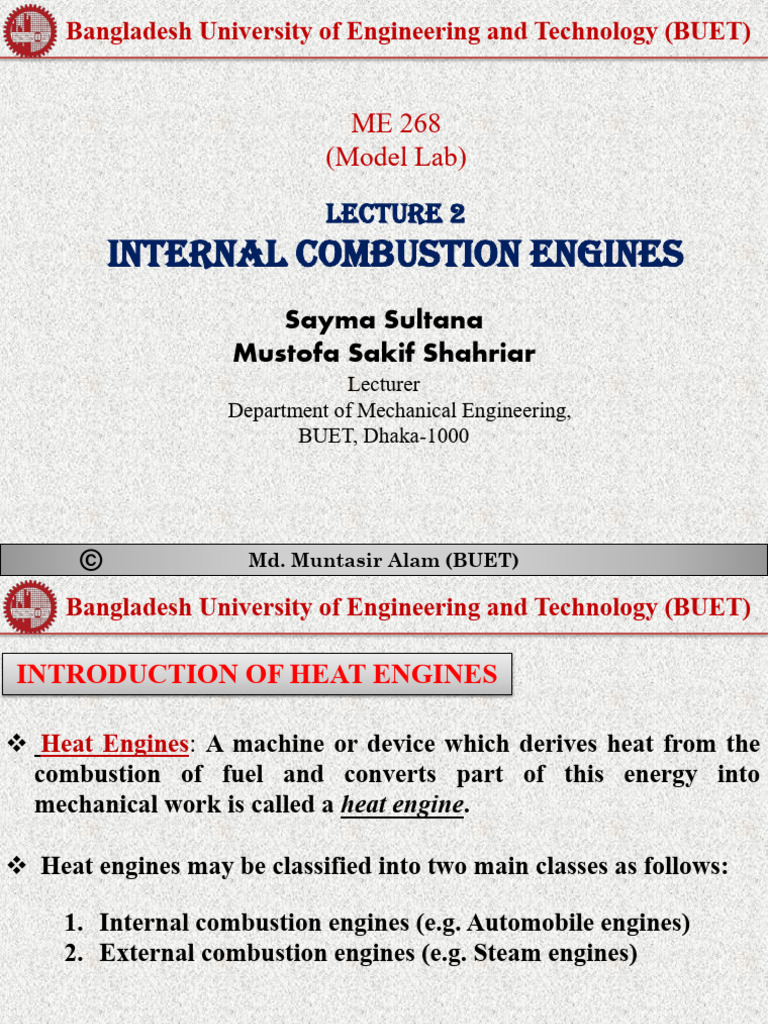 2. Internal Combustion Engines | PDF | Internal Combustion Engine ...