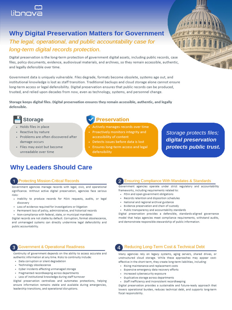 Why Digital Preservation Matters For Government | PDF | Records ...