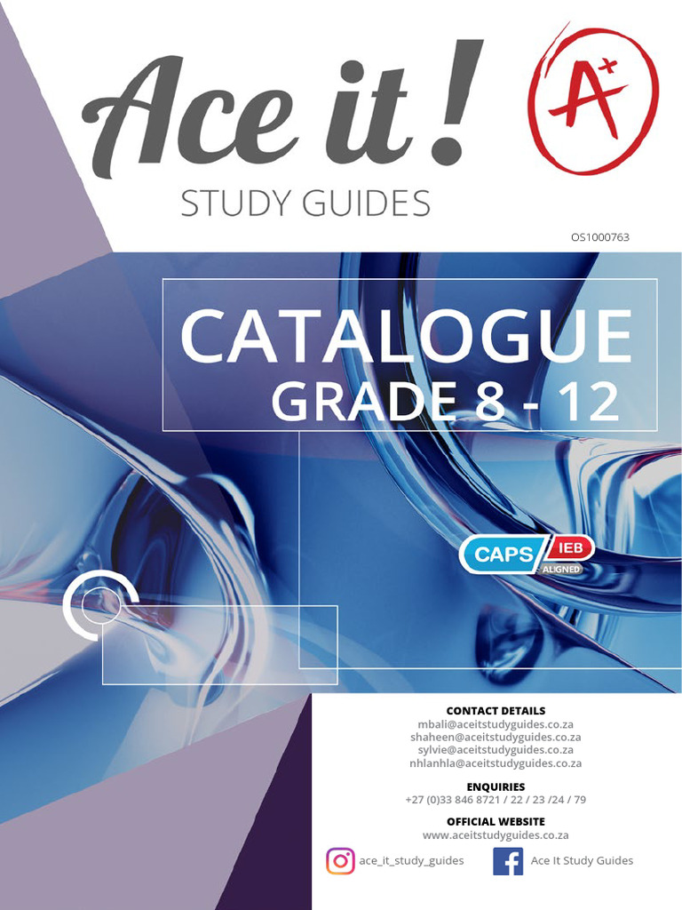 Shuter and Shooter Ace It Study Guides Catalogue | PDF | Cognition ...