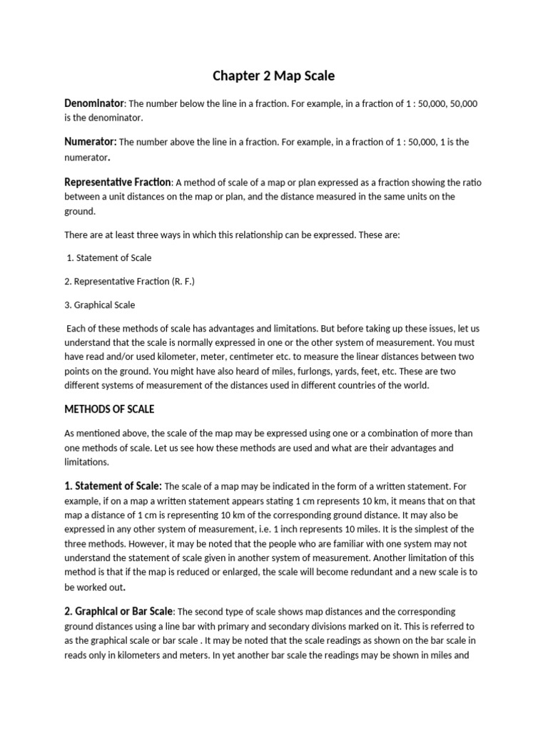 2 .Map Scale | PDF | Map | Mathematics