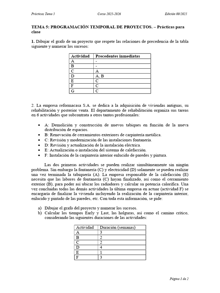 Prácticas Tema 5 Ed 00-2024 | PDF