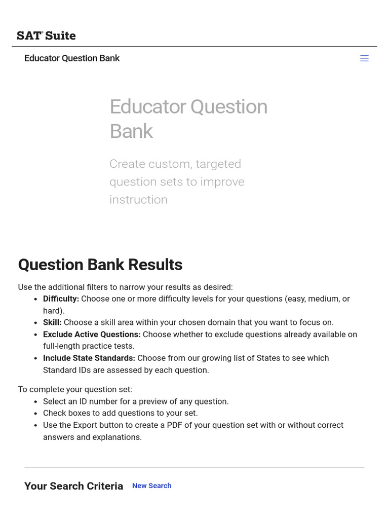 SAT Suite Question Bank - Results 5 | PDF | Equations | Algebra