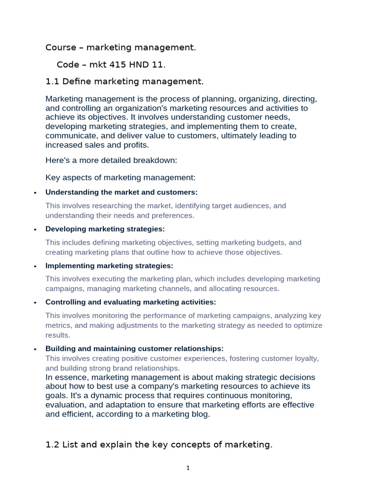 marketing management. | PDF | Marketing | Consumer Behaviour