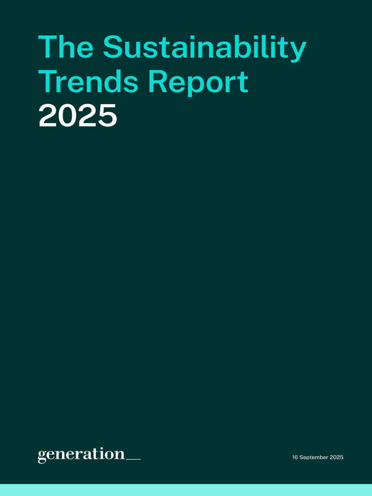 Generation The Sustainability Trends Report 2025 | PDF | Solar Power ...