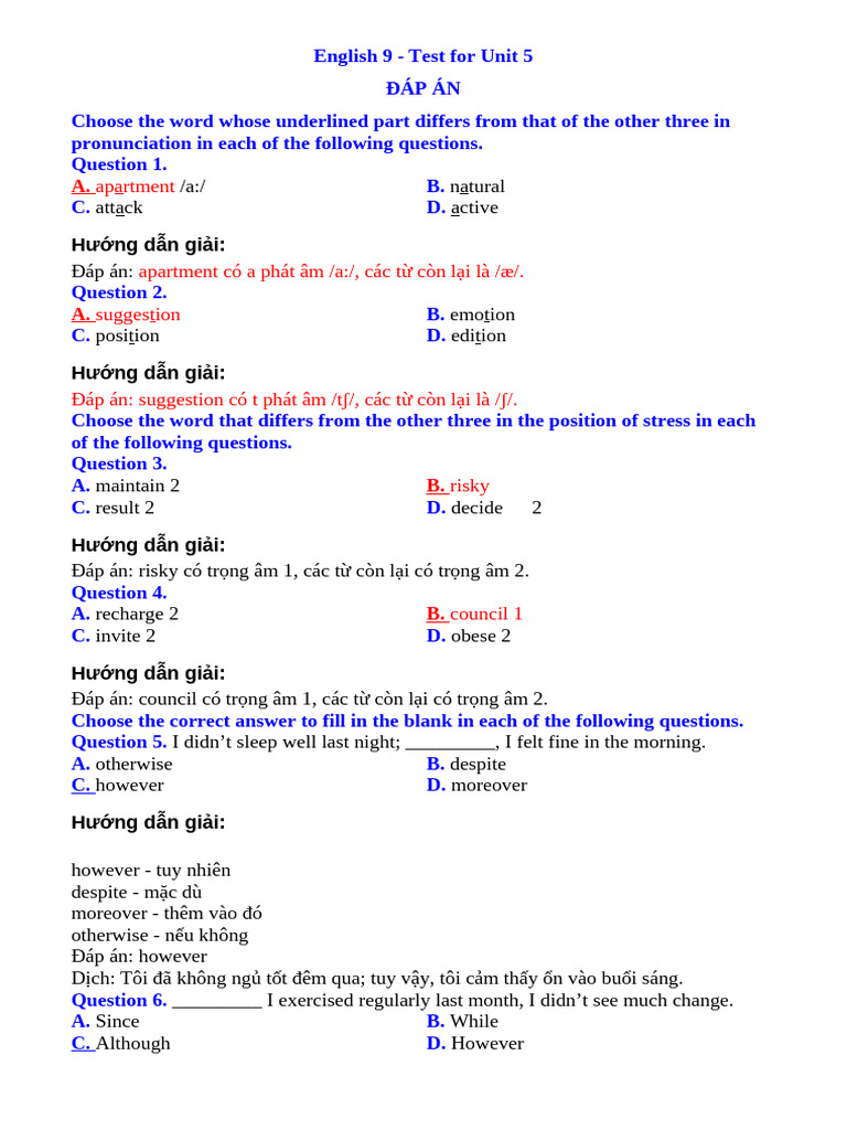 Test For Unit 5d4dzjap An | PDF