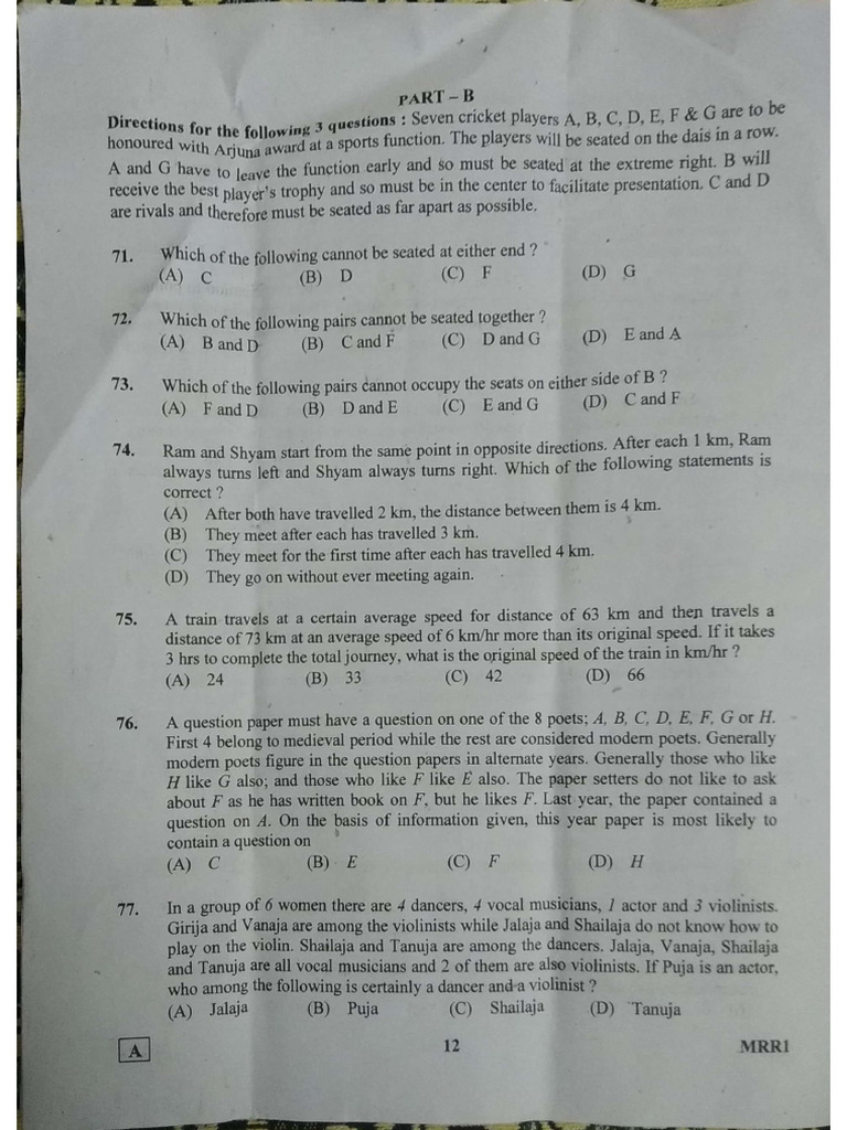 AP Transco 2019 Aptitude | PDF