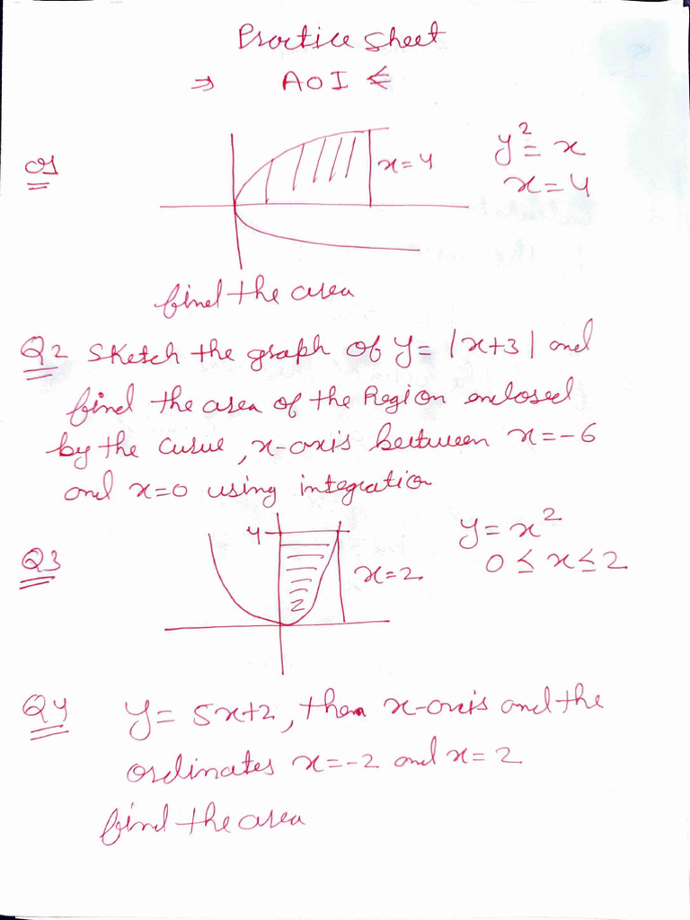 AOI Worksheet Class 12th | PDF