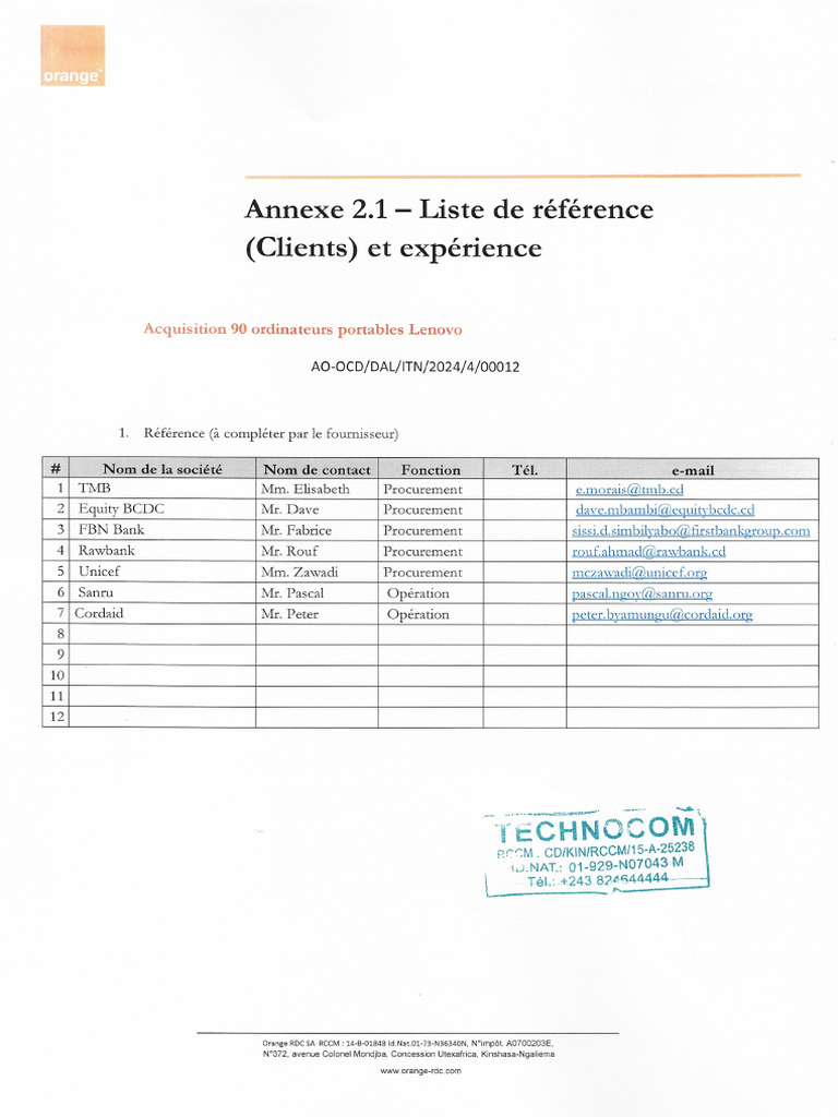 Liste de Reference | PDF