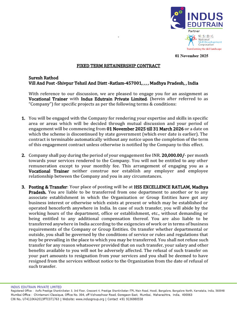 Letter-Appointment Letter-20 Jan 2026-Suresh Rathod(IE10031 EMP 06939 ...